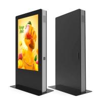 China 49 Inch 2000 Nits Outdoor LCD Digital Signage Kiosk with 178° Viewing Angle and Automatic Brightness Control for sale