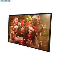 China 65 Inch 4K Wall Mounted Digital Signage Display with 500cd/m² High Brightness and Android/Windows System for sale
