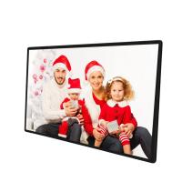 China 65 Inch 4K Wall Mounted Digital Signage Display with 500cd/m² High Brightness and Android/Windows System for sale