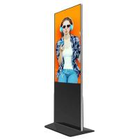 China 49 Inch 4K Floor Standing LCD Digital Signage with 500cd/m² Brightness and 10-Point Touch for Indoor Advertising for sale