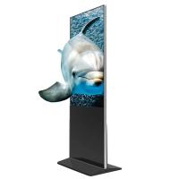 China 49 Inch 4K Floor Standing LCD Digital Signage with 500cd/m² Brightness and 10-Point Touch for Indoor Advertising for sale