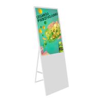 China HONGNUO 55 Inch Flexible Freestanding Digital Display Screen 1920×1080 FHD 350cd/m² Portable Advertising Signage for sale