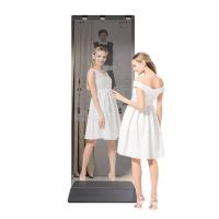 China HONGNUO 32/43/55 Inch Floor Stand Smart Fitness Mirror with 2K HD Display, 500 Nits Brightness and Touch Screen for sale