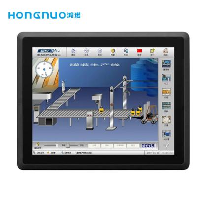 China HONGNUO 15 Inch Industrial Embedded Touch Screen Monitor with 1024×768 Resolution and 10-Point Capacitive Touch for sale