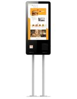 China HONGNUO 21.5 Inch Free Standing Self Service Kiosk with Thermal Printer, 8GB RAM 128GB SSD, IP65 Waterproof for sale