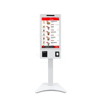 China 15.6 Inch Floor Stand Food Ordering Kiosk with 8GB RAM and 128GB SSD for Restaurant Self-Service for sale