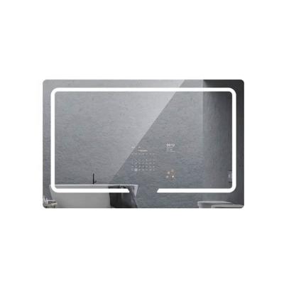 China 27 Inch LCD Illuminated Touch Screen Smart Mirror with 50,000 Hour Lamp Life and Waterproof Design for Bathroom for sale