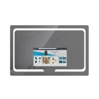 China 27 Inch LCD Illuminated Touch Screen Smart Mirror with 50,000 Hour Lamp Life and Waterproof Design for Bathroom for sale