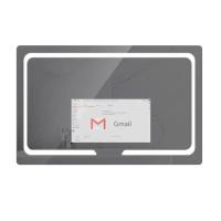 China 27 Inch LCD Touch Screen Mirror with 50,000 Hour Lifespan and 1000:1 Contrast Ratio - Customizable Illuminated Bathroom Display for sale