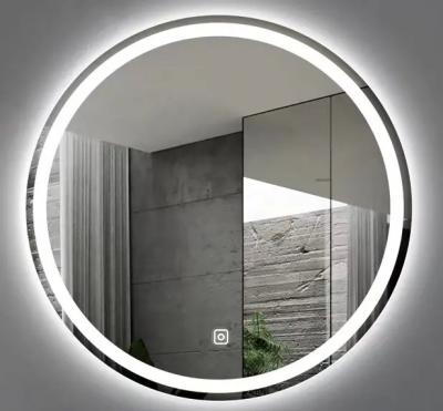 China 49-inch Custom Round Smart LCD Bathroom Mirror with 2G RAM, 8G ROM, and Wall Mount Installation for sale
