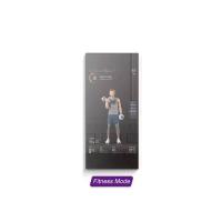 China 32 Inch LCD Screen Interactive Fitness Mirror with 1920×1080 Resolution and 500cd/㎡ Brightness for Home Gym Exercise for sale