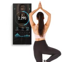 China 43 Inch LCD Touch Smart Fitness Mirror with 700 Nits Brightness and 10-Point Capacitive Touch for Home Gym OEM for sale