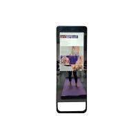 China 43 Inch LCD Touch Smart Fitness Mirror with 700 Nits Brightness and 10-Point Capacitive Touch for Home Gym OEM for sale