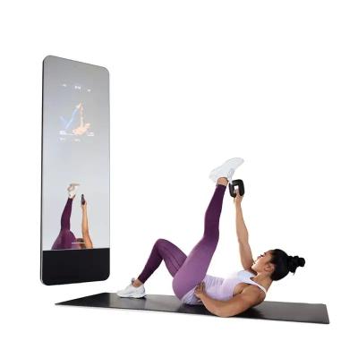 China 55 Inch Smart Fitness Mirror with 32 Inch Display, 1920×1080 Resolution and AI Motion Tracking for Home Yoga and Exercise for sale