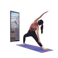 China 55 Inch Interactive Fitness Mirror with LCD Screen - 1920×1080 Resolution, AI Movement Correction, RK3288 Quad-Core Processor for sale