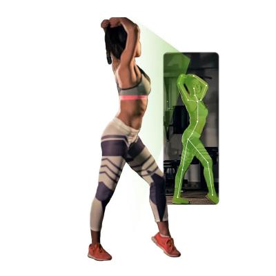 China HONGNUO 55 Inch Floor Standing Interactive Fitness Mirror with Touch Screen - 1920×1080 HD, 2GB RAM for sale