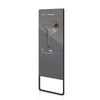 China HONGNUO 55 Inch Floor Standing Interactive Fitness Mirror with Touch Screen - 1920×1080 HD, 2GB RAM for sale