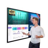 China 65-Inch 4K Interactive Whiteboard with 10-Point Touch, 3840x2160 UHD Resolution for Classroom and Corporate Use for sale