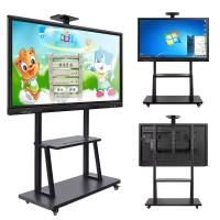 China 65-Inch 4K Interactive Whiteboard with 10-Point Touch, 3840x2160 UHD Resolution for Classroom and Corporate Use for sale