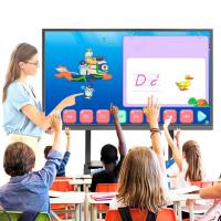 China 65-Inch 4K Interactive Whiteboard with 10-Point Touch, 3840x2160 UHD Resolution for Classroom and Corporate Use for sale