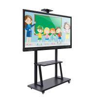 China HONGNUO 75 Inch 4K Smart Interactive Whiteboard with Infrared Touch and Dual System for Classroom Meetings for sale