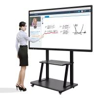 China 86-inch 4K Smart Interactive Whiteboard with Android Windows Dual System and 20-Point Touch for sale