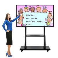 China 55 Inch Multi Touch Interactive Whiteboard with 4mm Toughened Glass and 50000h Service Life for Education and Business for sale