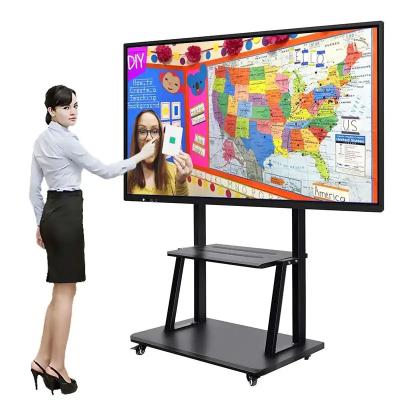 China 55 Inch Multi Touch Interactive Whiteboard with 4mm Toughened Glass and 50000h Service Life for Education and Business for sale