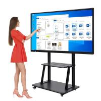 China 86 Inch 4K UHD Interactive Whiteboard with 10-Point Touch Screen, 450cd/m² Brightness for Business and Education for sale