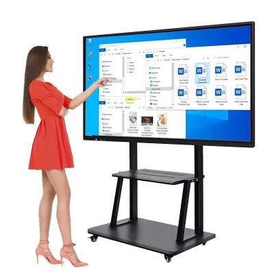 China 86 Inch 4K UHD Interactive Whiteboard with 10-Point Touch Screen, 450cd/m² Brightness for Business and Education for sale