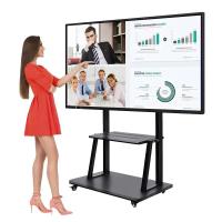 China 55 Inch Android Smart Board with Touch Screen - Dual OS Windows/Android, 4K H.265 Video Support, 165W Power Consumption for sale