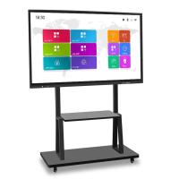 China 86-inch Digital Smart Interactive Whiteboard with 4K H.265 Video Support and Dual Windows/Android Systems for Video Meetings for sale