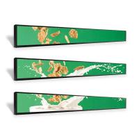China 23.1 Inch High Brightness 450cd/m² Stretch Bar LCD Display with 1920×1080 Resolution for Supermarket Advertising for sale