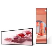 China 43 Inch Commercial Shelf LCD Display with 500 Nits Brightness and Android System for Retail Advertising for sale