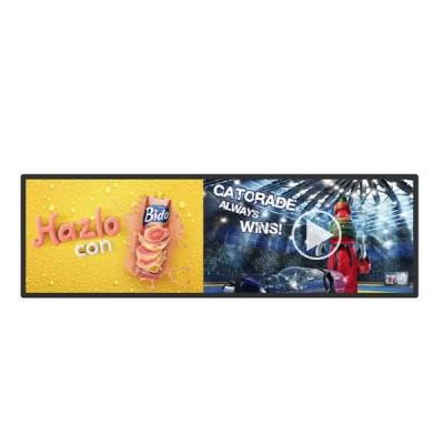 China 49.5 Inch Ultra Wide Bar LCD Display Screen 1920x540 Resolution 500cd/m² Brightness for Public Transportation for sale