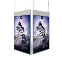 China Hanging Digital Signage Window Display Double Sided 2500nits Brightness 178° Viewing Angle 32-55 inch Sizes for sale