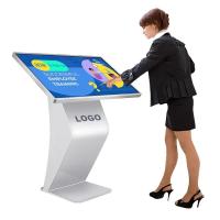 China 21.5 Inch Floor Standing Touch Screen Kiosk with 1920x1080 FHD Display and 10-Point IR Touch for sale