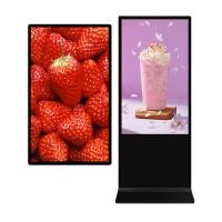 China Android/Windows Floor Standing Digital Signage 16.7M Display Colors With Audio Outputs for sale