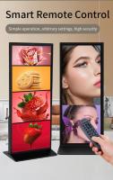 China 75 Inch Floor Stand Digital Signage and Displays 4K Full Screen for sale