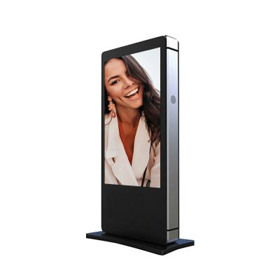 China 55 inch outdoor ip65 waterproof digital signage Android system high brightness 2500nits for sale