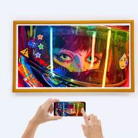 China 21.5 Inch Wooden WiFi Digital Photo Frame with 1920×1080 HD Resolution and 1+16GB Memory for sale