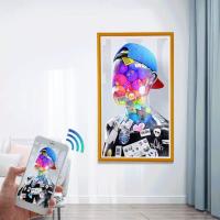 China 21.5 Inch Wooden WiFi Digital Photo Frame with 1920×1080 HD Resolution and 1+16GB Memory for sale
