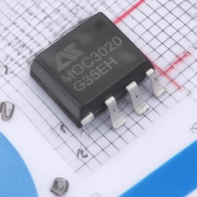China optocoupler AOTE MOC3020SM featuring 5000 VRMS isolation voltage for industrial automation and medical equipment for sale