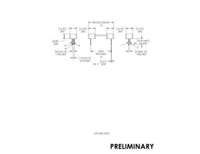 China Photologic Sensor and Plastic Fiber Cable Fiber Optic Isolator OPTEK OPI1290-032 with Opaque Housing for sale
