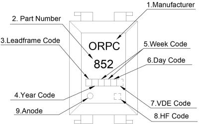 China photo Darlington optocoupler Orient ORPC-852-C with 1000 percent CTR and 5000 Vrms isolation voltage for sale