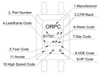 China switching power supply component Orient ORPC-817SC-H-C3S-TP-C-V-G-S photocoupler with RoHS REACH compliance for sale