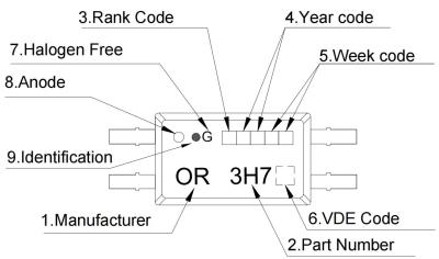 China Photo Coupler Orient OR-3H7A-TP-G- GK for System Apparatus and High Density PCB Installation Applications for sale