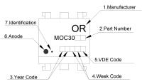China High isolation voltage photo coupler Orient OR MOC3023L S TA1 compliant with RoHS and REACH standards for sale