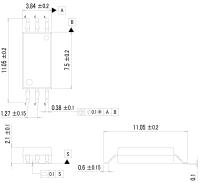 China photocoupler TOSHIBA TLP5752 LF4 E with reinforced insulation class and compact 6 pin SO6L package design for sale