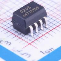 China SOIC 8 package dual channel optocoupler VISHAY ILD206T with gallium arsenide LED and phototransistor for sale